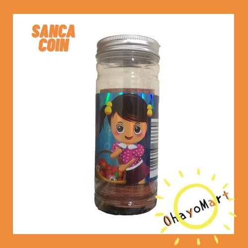 Jual Permen Haw Flakes Koin / Permen Sanca Coin/ Sanca Toples 220g ...