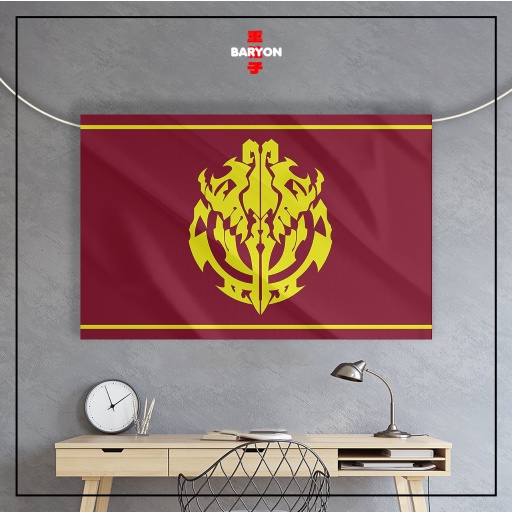 Jual BARYON Bendera Anime OVERLORD Kingdom Wall Decor Flag Full Print ...