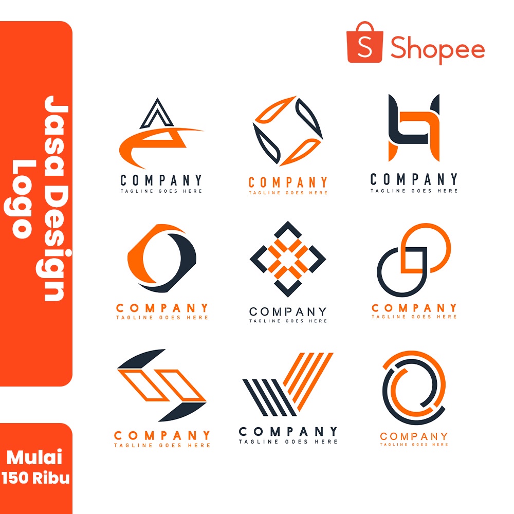 Jual Jasa desain logo perusahaan modern, makanan, olshop, online shop ...