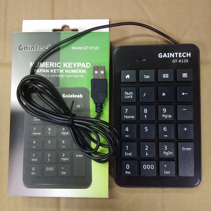 Jual Keyboard Numeric Wired Gaintech GT-k120 Numpad - Keyboard Kasir ...