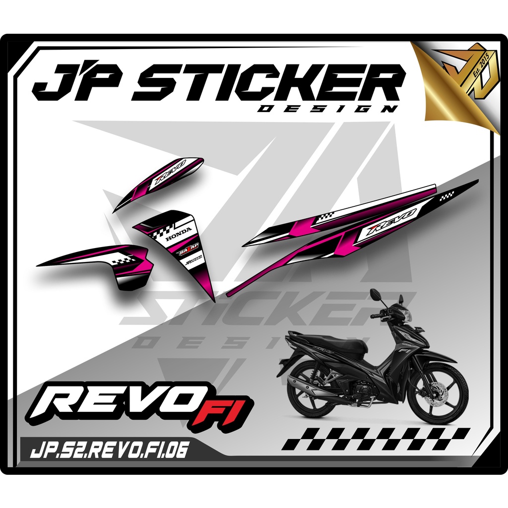 Jual REVO STICKER STRIPING REVO FI - STICKER MOTOR HONDA REVO FI NEW ...