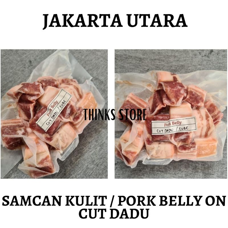 Jual Daging Babi Samcan Potong Dadu - Pork Belly Cube 500gr | Shopee ...