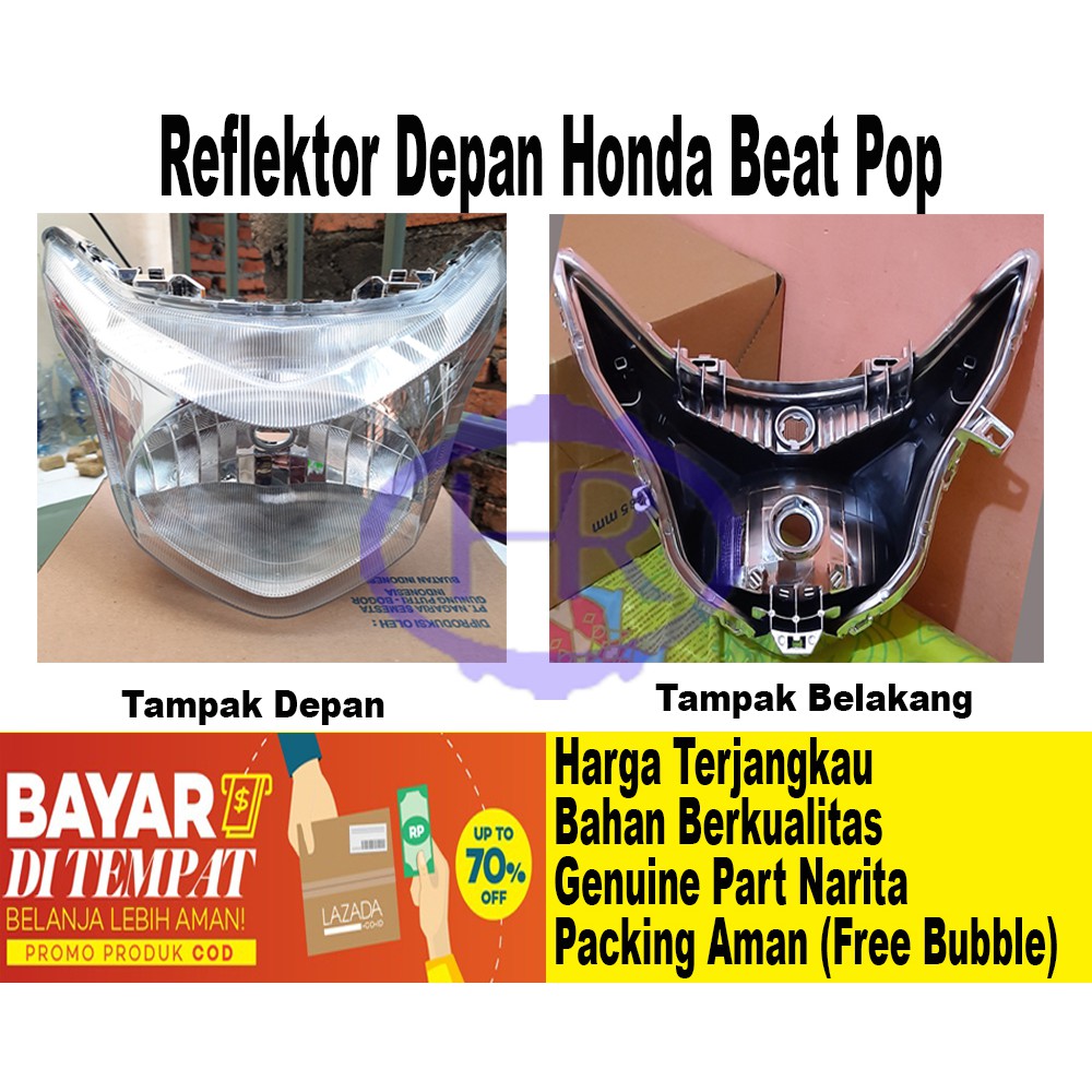 Jual Reflektor Lampu Depan Beat Pop / NARITA - Reflektor lampu depan ...