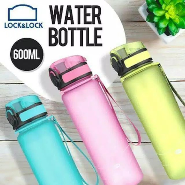 Jual Lock&Lock Water Bottle One Touch Cap 600mL || botol minum cantik ...