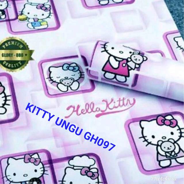 Jual Hello Kitty ungu stiker dinding berkualitas | Shopee Indonesia
