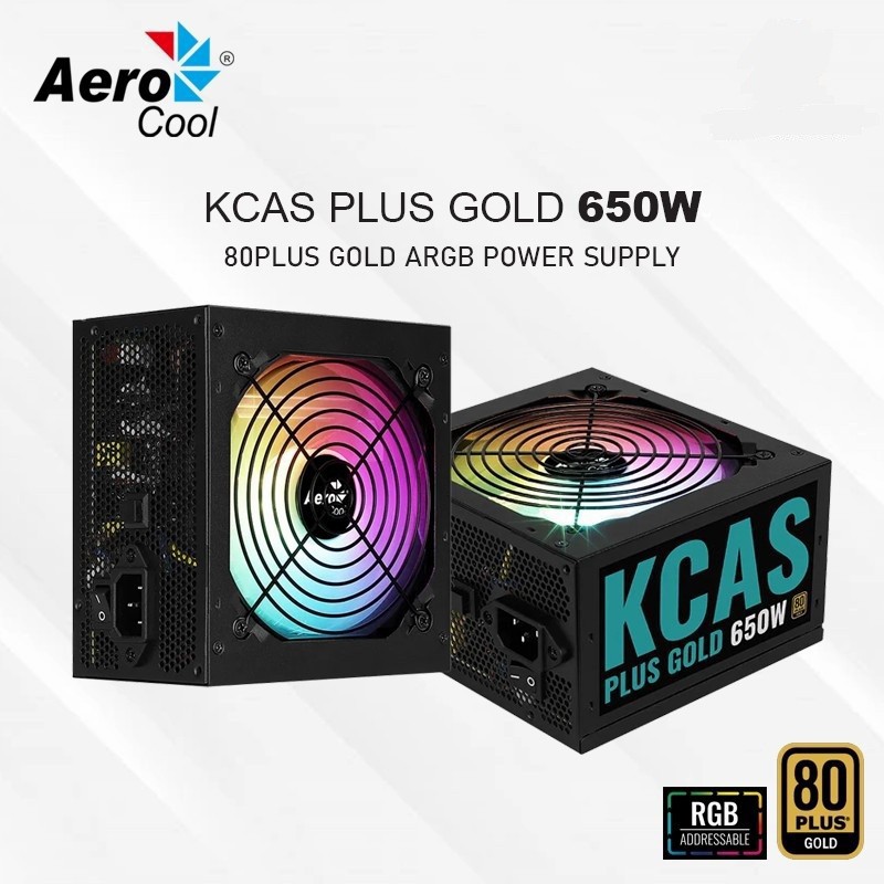 Jual Aerocool KCAS PLUS GOLD 650W 80+ Gold ARGB - Power Supply | Shopee Indonesia