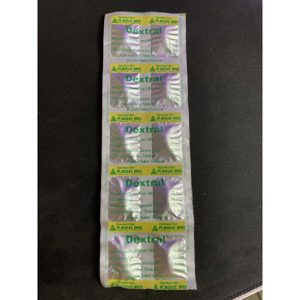 Jual Dextral Tablet Obat Batuk Dan Pilek 1 Lembar | Shopee Indonesia