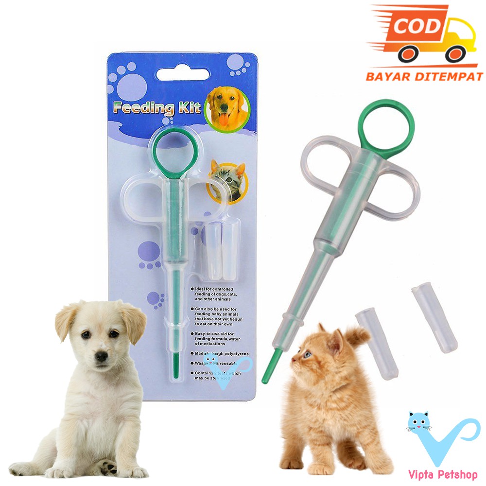 Jual Pelontar Obat Alat Bantu Minum Obat atau Susu Hewan Feeding Kit ...