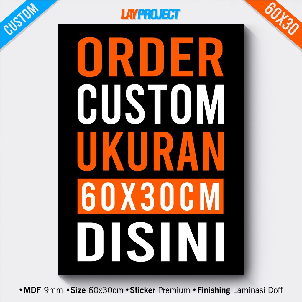 Jual Hiasan Dinding Poster Kayu Wall Decor - Custom Your Design Desain ...