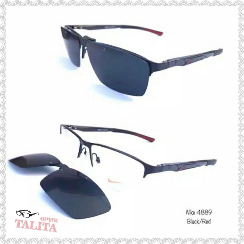Jual FRAME KACAMATA CLIP ON POLARIZED PRIA DAN WANITA MINUS NORMAL BACA ...