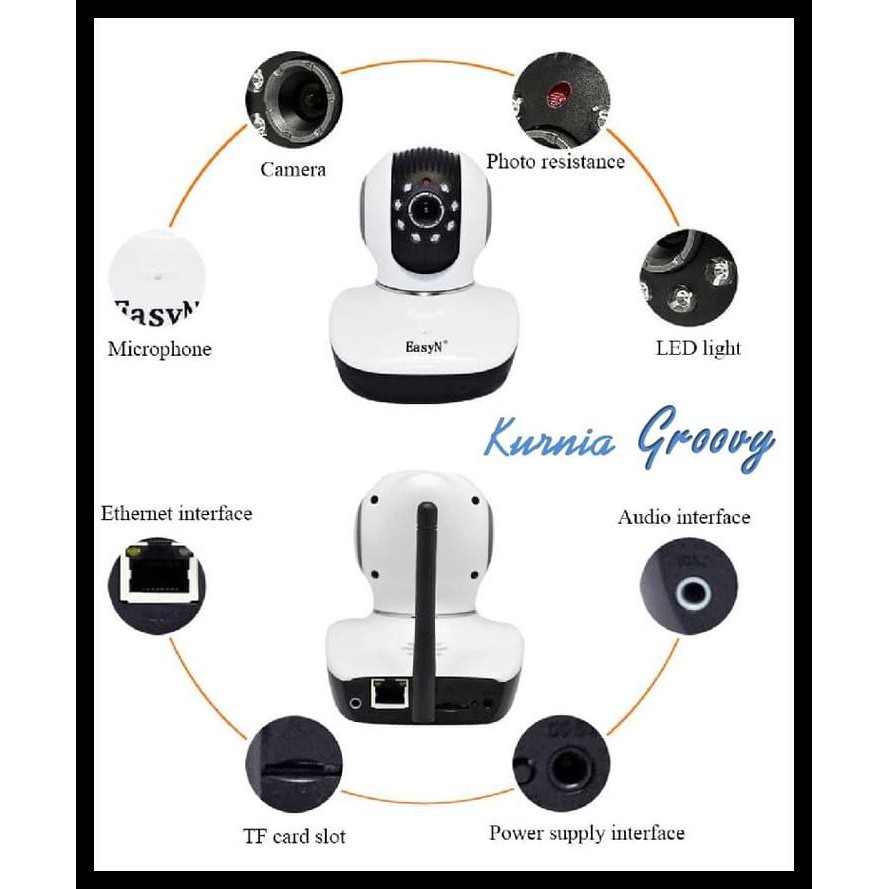 Jual Ekslusif Cctv Ip Camera Baby Monitor Easyn Mini 10D Wifi Plug And ...