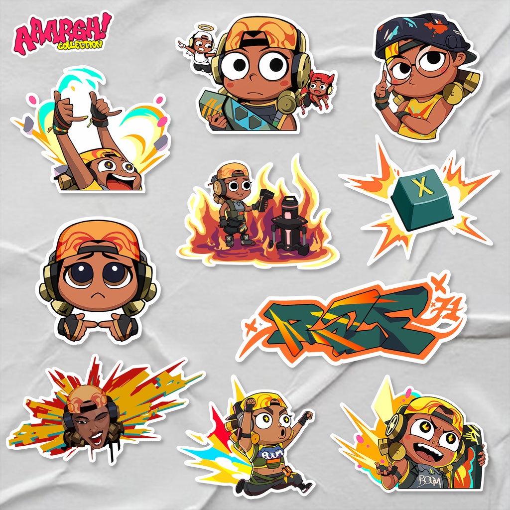 Jual Stiker Spray Valorant | Raze | Shopee Indonesia