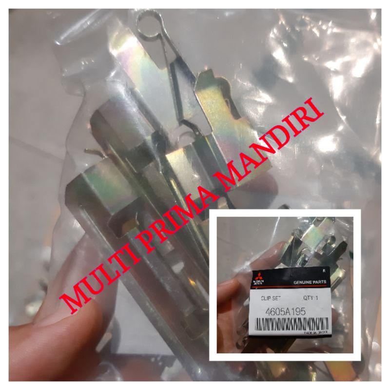 Jual Plat Pengunci Kanvas Clip Set Fr Brake Mitsubhisi Triton 4605A195 ...