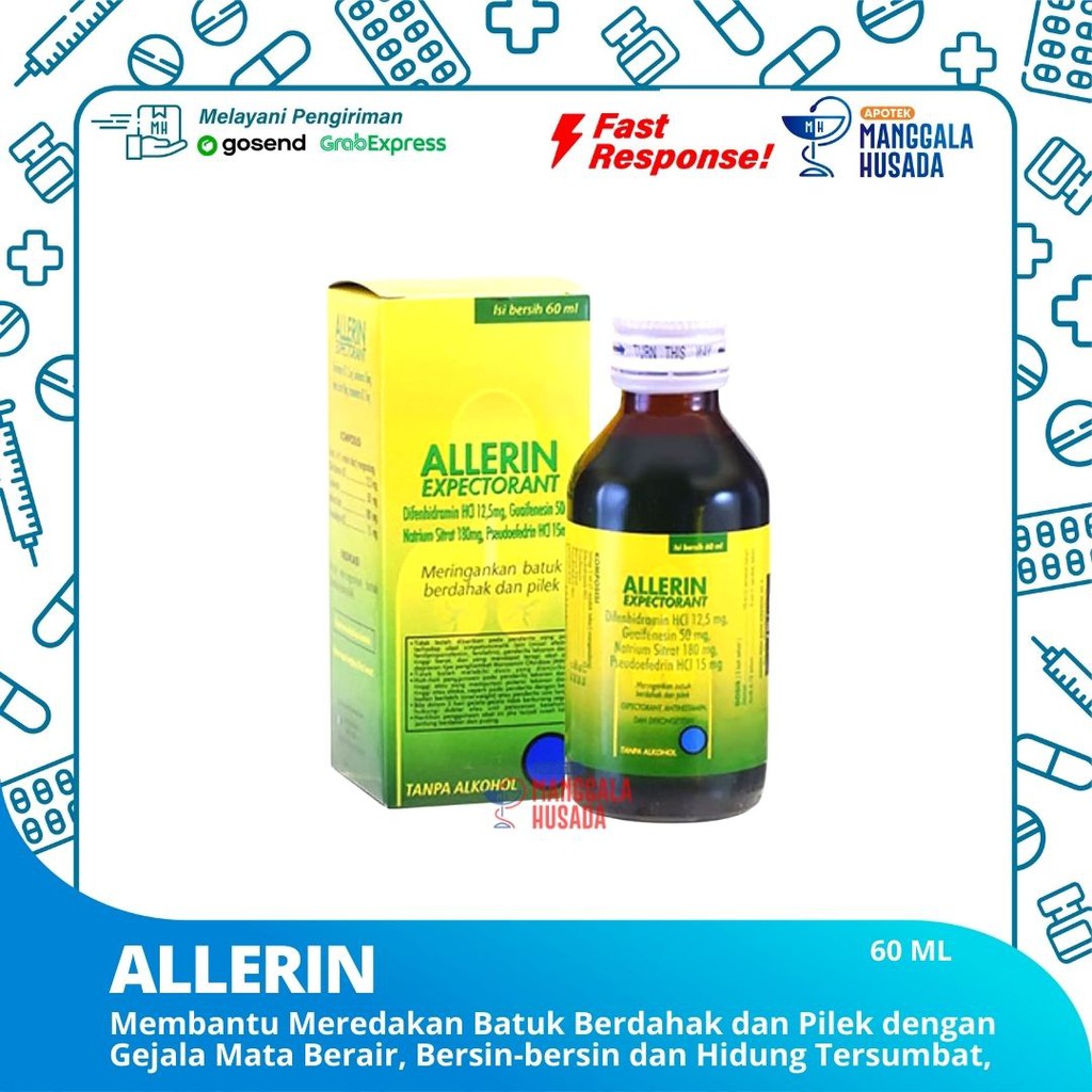 Jual ALLERIN EXPECTORANT @ 60 ML | Shopee Indonesia