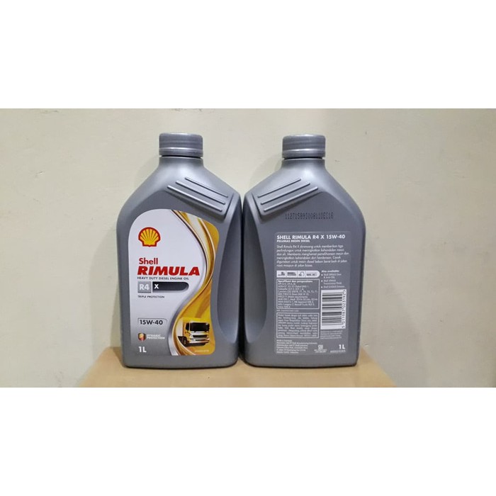 Jual Shell Rimula R4 X 15W-40 pelumas mesin diesel 1 Liter 100% ...