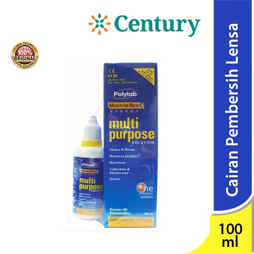 Jual Polylab Multi Purpose 100 ML / Softlens / Cairan Softlens | Shopee ...