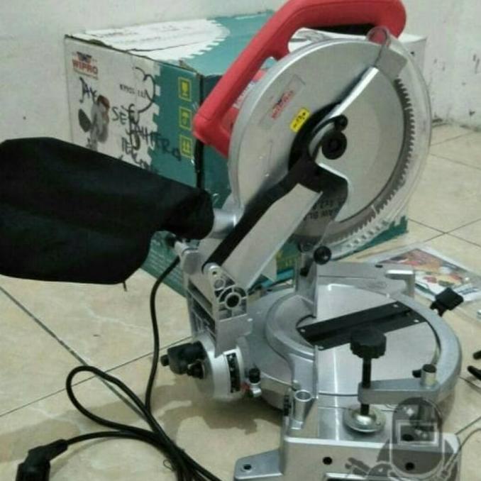 Jual Mesin Potong Aluminium / Mitter Saw / Miter Saw 10 inch Wipro | Shopee Indonesia