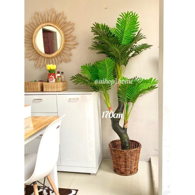 Jual Pohon Palm Artificial set Rotan 170cm/Palm Palsu/Pohon Palem ...