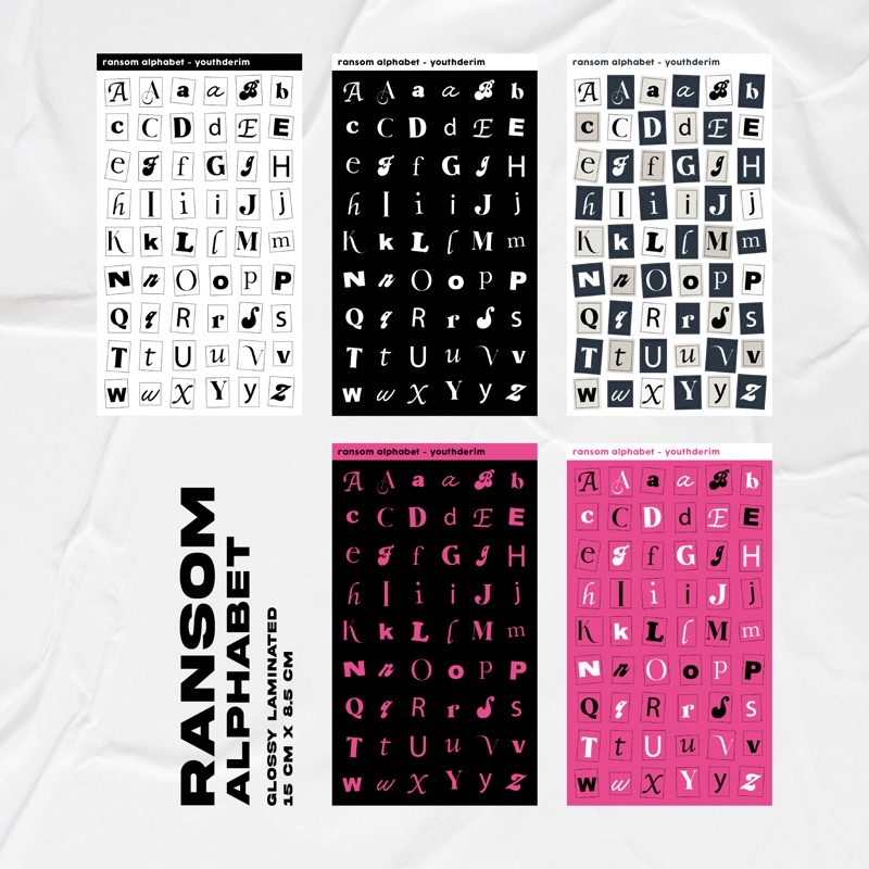 Jual Ransom Alphabet Sticker | Shopee Indonesia