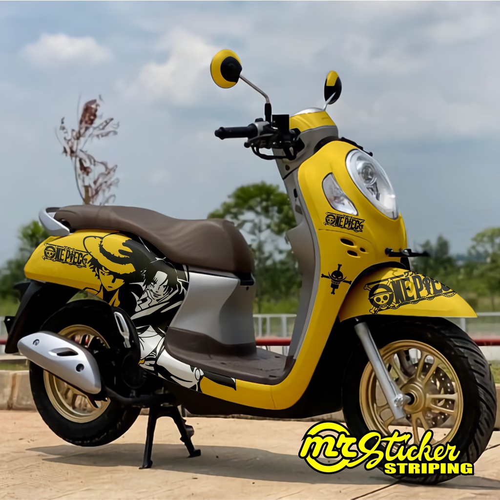 Jual Decal Scoopy full body untuk semua tipe scoopy costum sticker luffy onepiece (DC Scoopy 75 ...