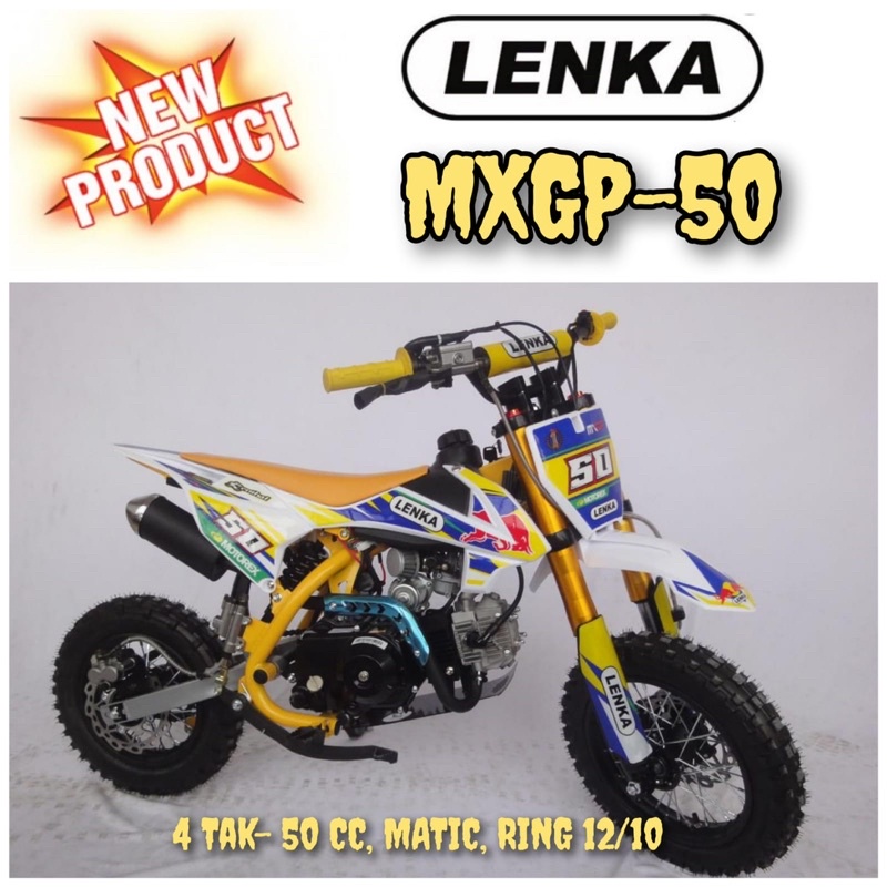 Jual Motor Mini Trail Cross Lenka MXGP50 Matic 4T 50cc Stater Ring 12/ ...