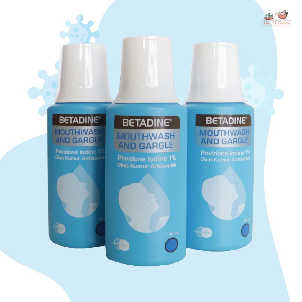 Jual Betadine - Mouthwash & Gargle 190 ml | Shopee Indonesia