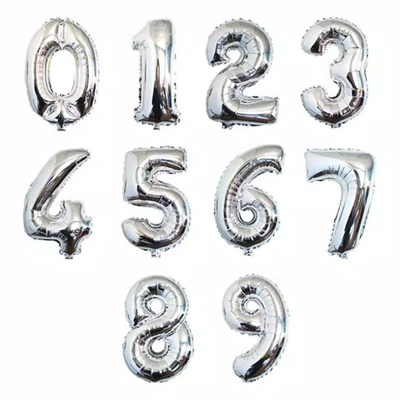 Jual Balon angka balon ultah balon nomor balon nomer balon tiup balon ...