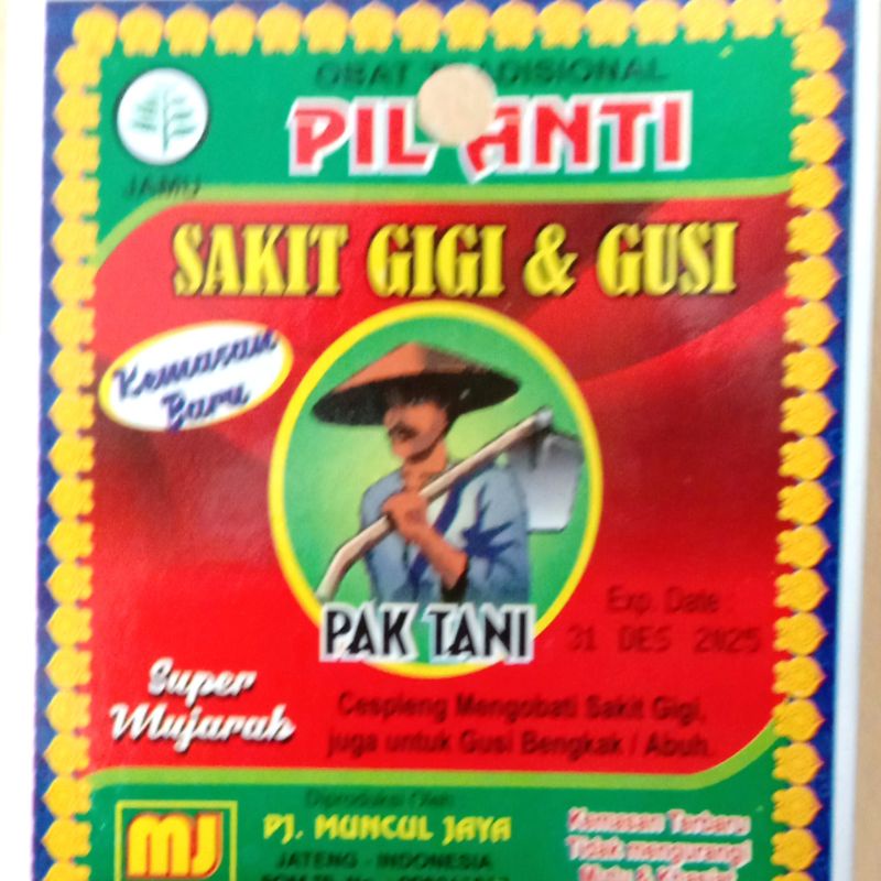 Jual Obat sakit gigi dan gusi bengkak cap PAK TANI | Shopee Indonesia
