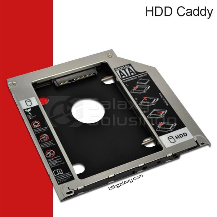 Jual HARDDISK CADDY SATA 9.5MM- CADDY SLIM | Shopee Indonesia