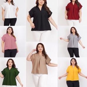 Jual Modern.. BLOUSE BLUS ATASAN WANITA JUMBO BIG SIZE LD 120cm XXL ...