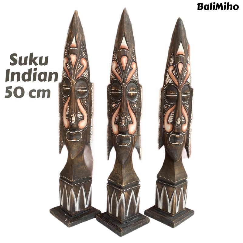 Jual Patung Suku Indian Abstrak 50 cm Patung Abstrak Patung Antik ...