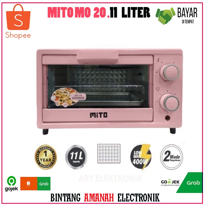 Jual NEW MITO Oven Listrik Mini MITO MO 20 Kapasitas 11 Liter | Shopee ...