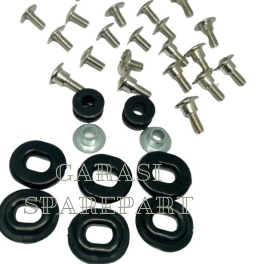 Jual New - Set Baut Baud Cover Body Supra X - Supra Lama - Supra X 125 ...
