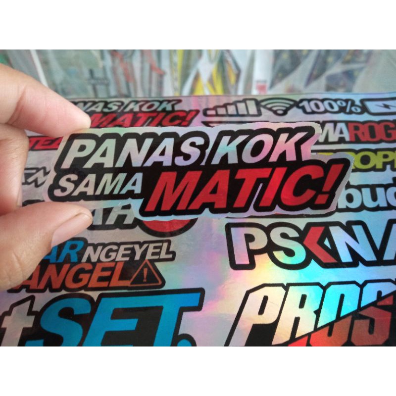 Jual sticker kata kata - sticker hologram - sticker printing -sticker ...