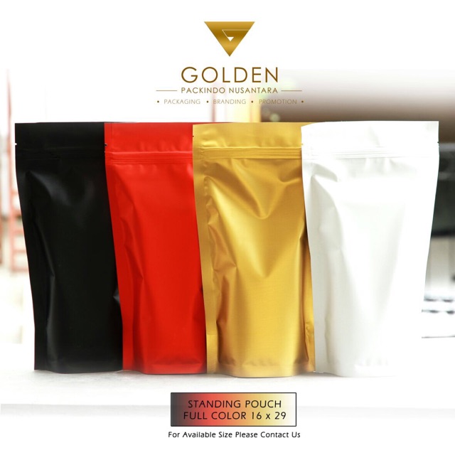Jual Standing Pouch Ziplock COLOR MATTE 18x29 cm | Shopee Indonesia
