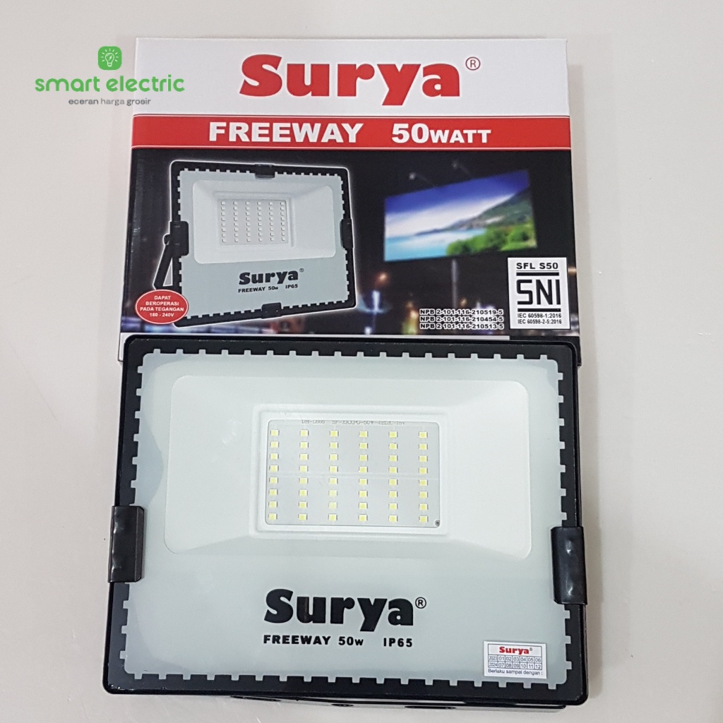 Jual Lampu Sorot LED Surya Freeway 50 Watt Flood Light IP65 Lampu Tembak | Shopee Indonesia