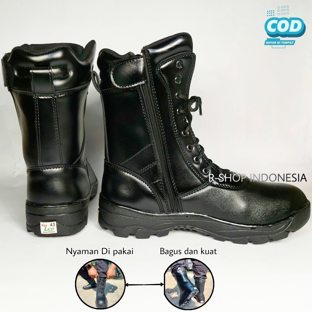Jual Sepatu PDL TNI AD Polri Security Satpam & Banser Sepatu Kerja ...