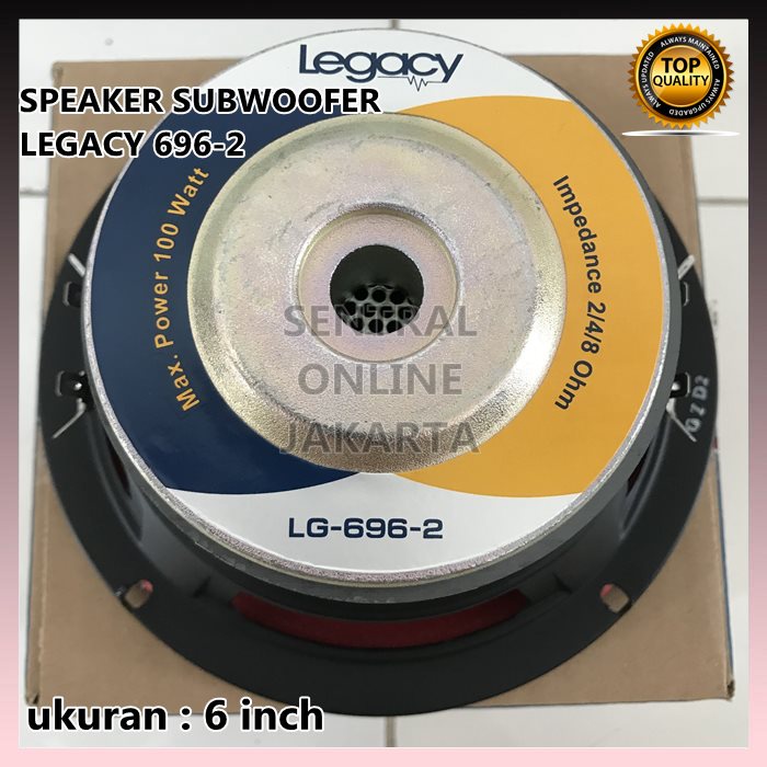 Jual SPEAKER SUBWOOFER 6inch 6 inch LEGACY LG 696 2 WOOFER 6" LEGACY ...