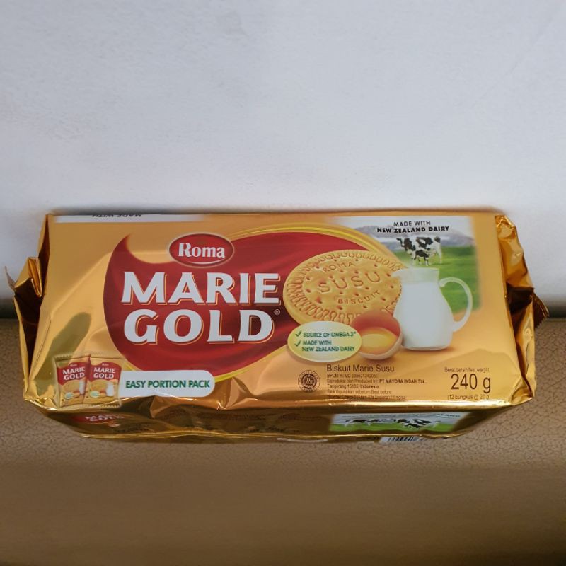 Jual Roma Marie Gold 240 gram Biskuit Roma Susu Marie Gold Biscuit 240g ...