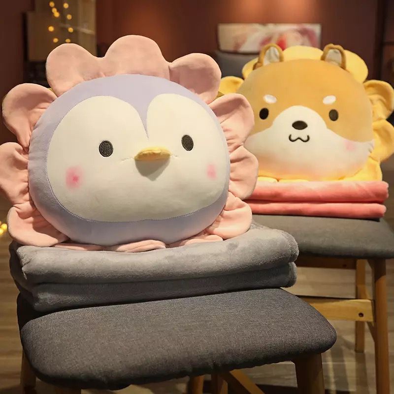 Jual EV B6 Boneka Bantal Selimut Bunga Karakter Lucu , Balmut Penguin ...