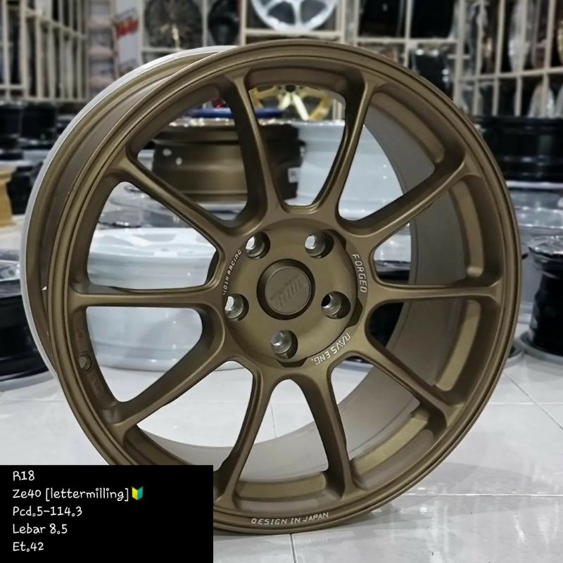 Jual velg racing rays ze40 ring 18 lebar 8,5 untuk mobil innova terios rush xpander civic accord ...