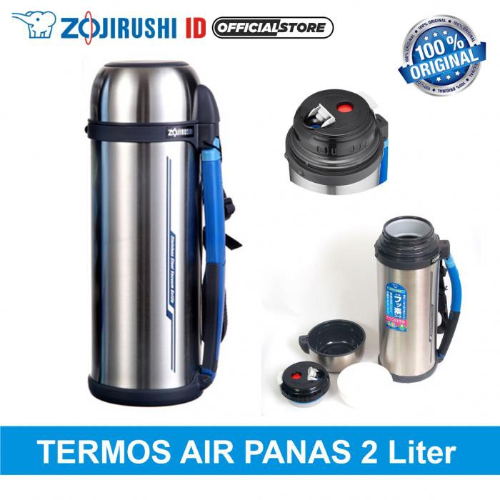 Jual Zojirushi SF-CC20 XA Vacuum Bottle Termos Air Panas - 2 Liter [Stainless] | Shopee Indonesia