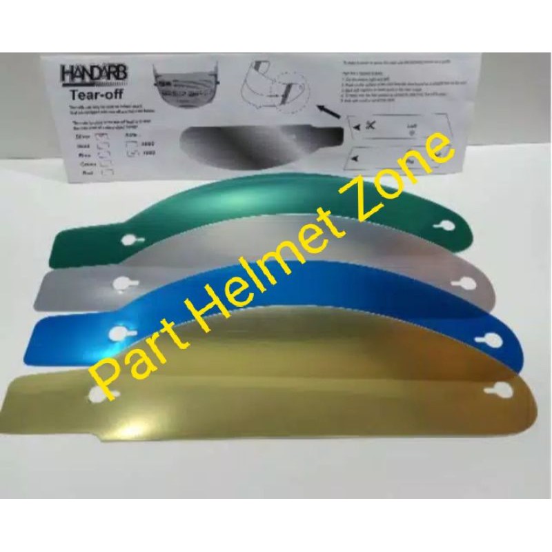 Jual Tear Off Iridium NHK GP 1000 Terminator NHK RX9 GM race Pro GP ...