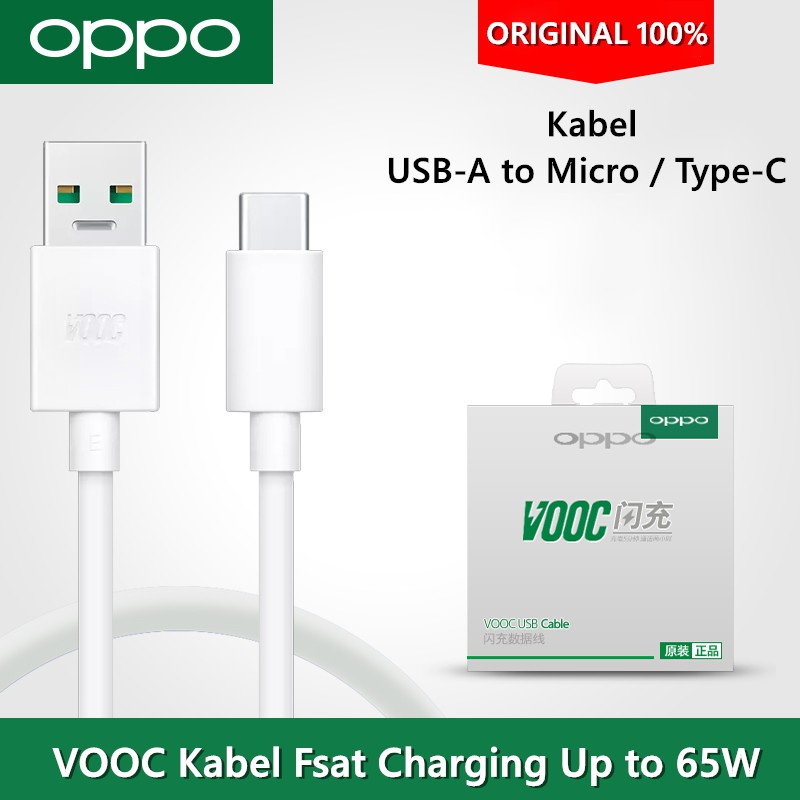 Jual KABEL DATA OPPO ORIGINAL TYPE C /KABEL DATA VOOC R17 | Shopee ...