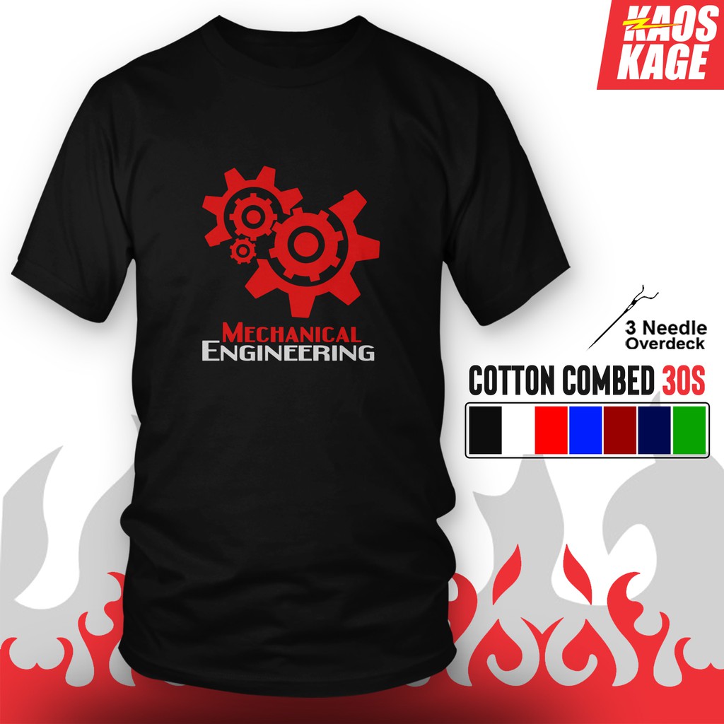 Jual Kaos Baju Distro MECHANICAL ENGINERING 100 % Cotton Combed 30s ...
