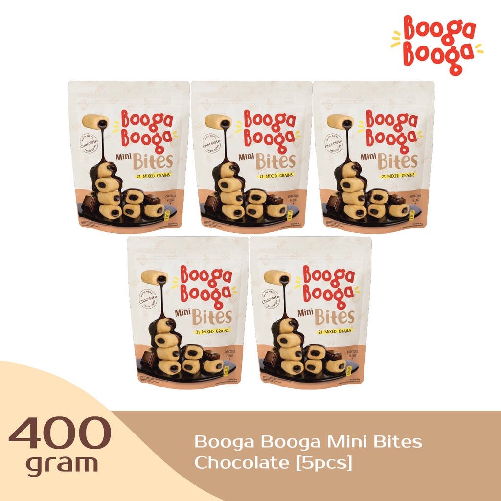Jual Bundling Booga Booga Mini Bites Chocolate [5 pcs] | Shopee Indonesia
