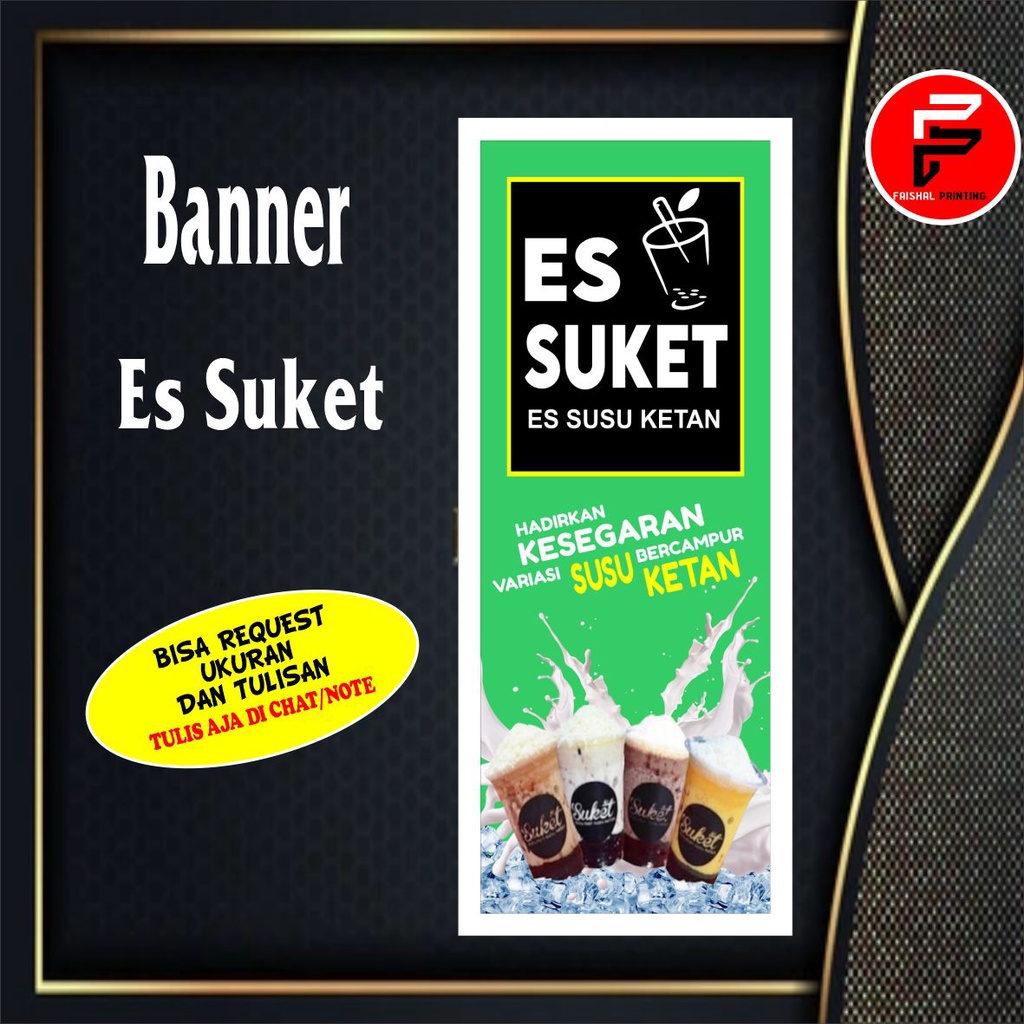 Jual Spanduk Es Suket/Banner Minuman/Spanduk Es Susu Ketan/Spanduk ...
