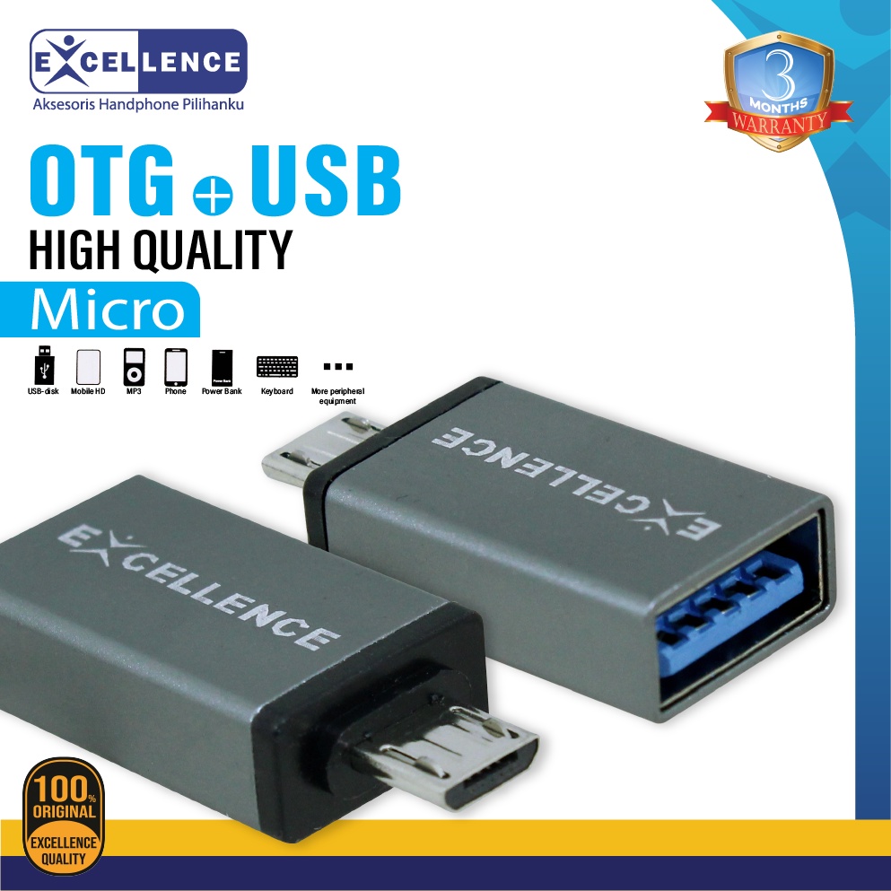 Jual EXCELLENCE USB Adapter OTG Micro USB | Shopee Indonesia