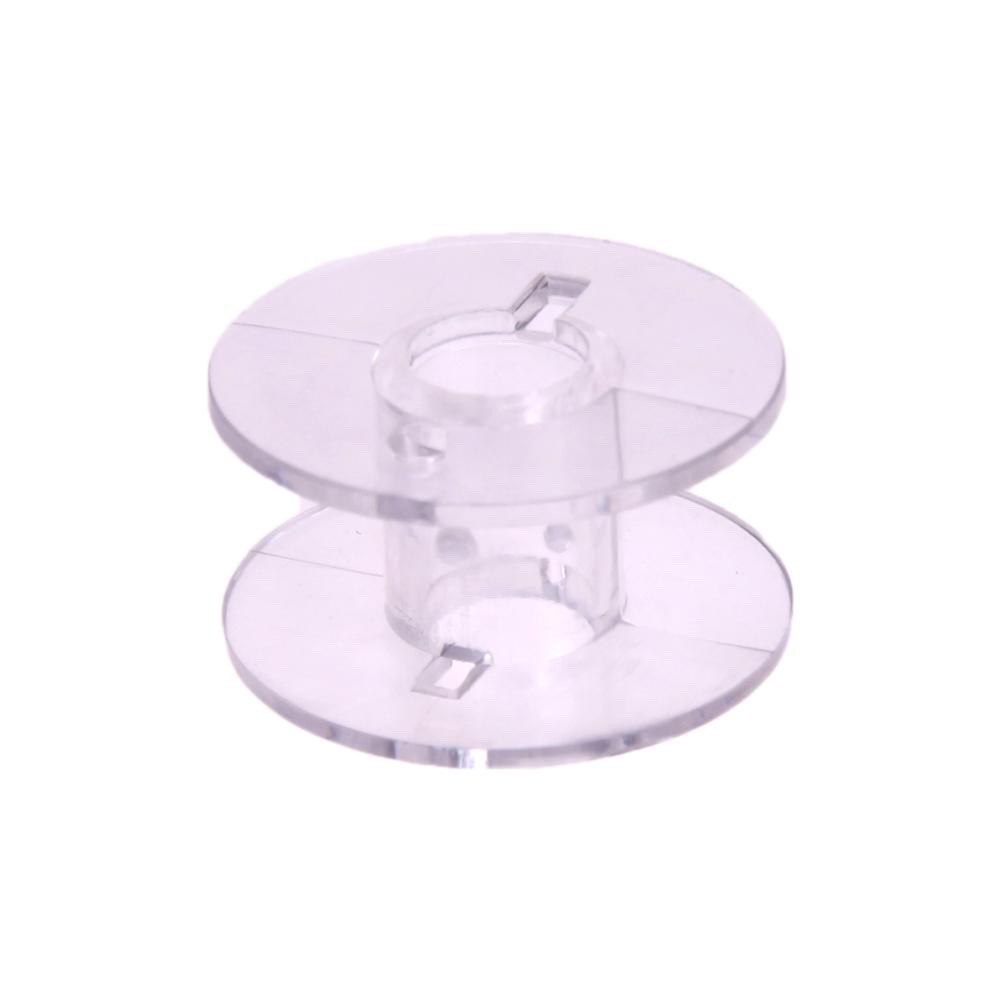 Jual SET 1 LUSIN / 12pcs Spool Spul Bobbin Plastik Bening Mesin Jahit ...