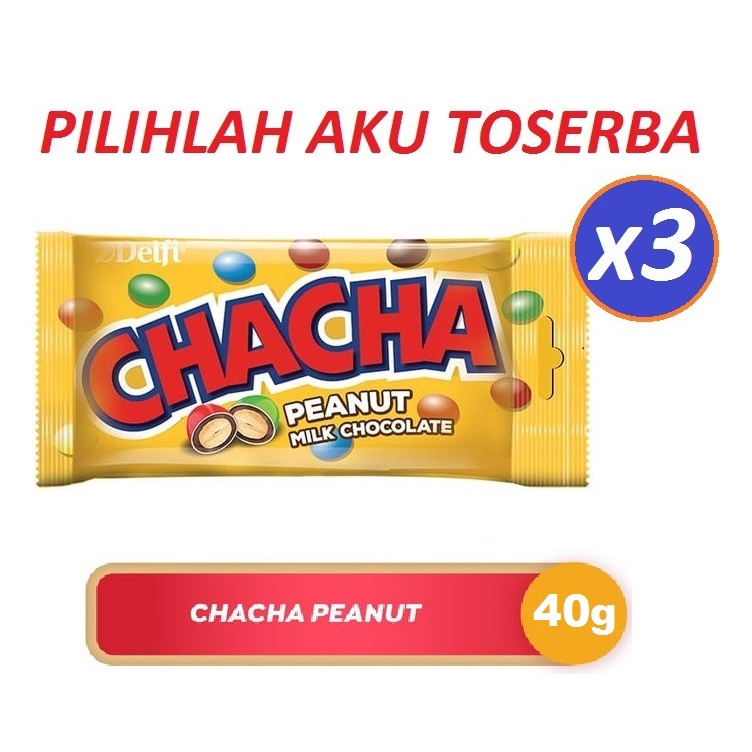 Jual CHACHA PEANUT Milk Chocolate 40 g - (HARGA 3 PCS) | Shopee Indonesia
